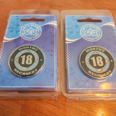 53 Year AA Coin Silver Color Plated-medallion Recovery Chip - Etsy