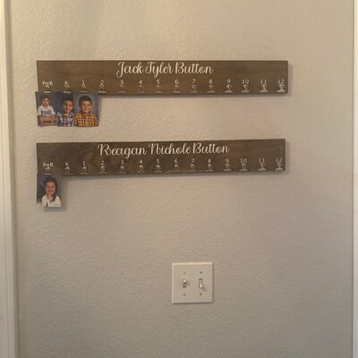 SCHOOL MEMORY Wall Hanging Pre-k/k-12 Years/ School Memory Board ...