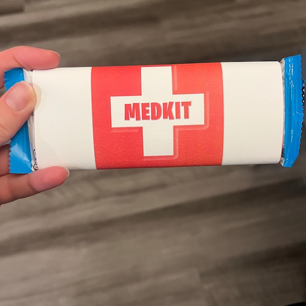 Gamer Bandage Med Kit Paper Towel Wrap Labels, Party Decoration Game ...