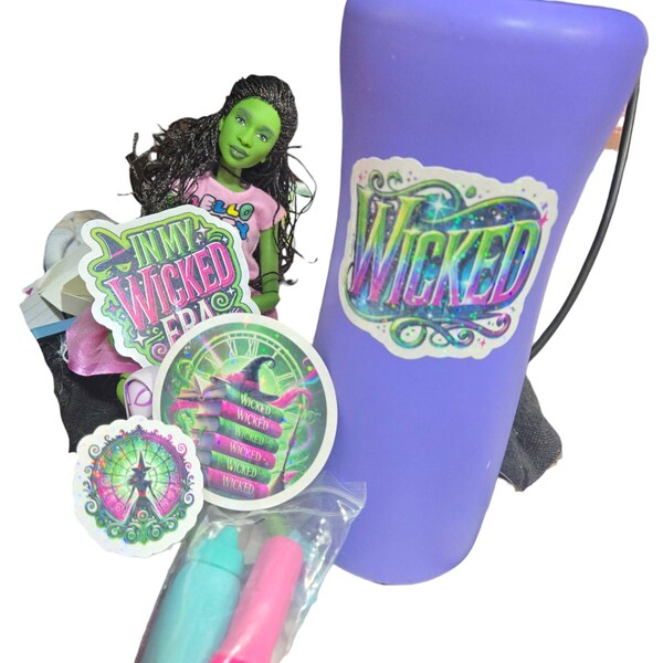Wicked Movie Sticker: Elphaba & Galinda, Waterproof Vinyl - Etsy
