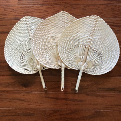 Hand Fans for Beach Wedding // Tropical Hand Fan Favors Great for ...