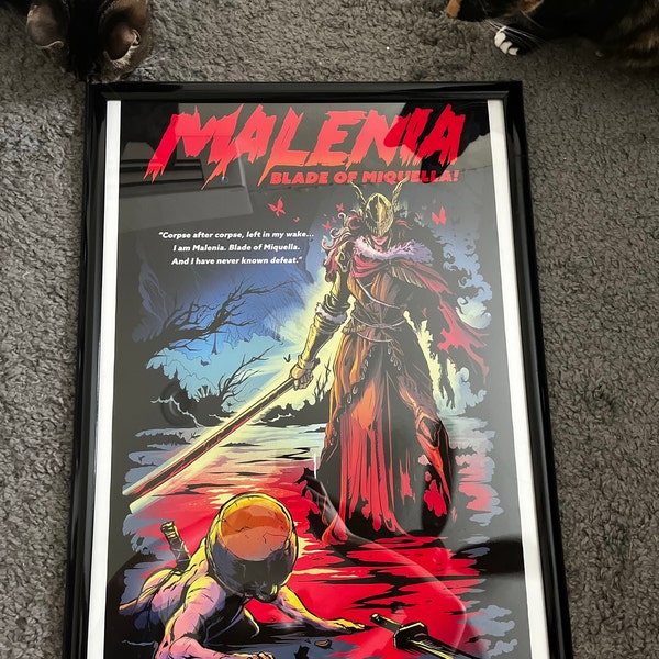 Malenia Blade of Miquella Video Game Poster, Travel Poster, Gaming ...