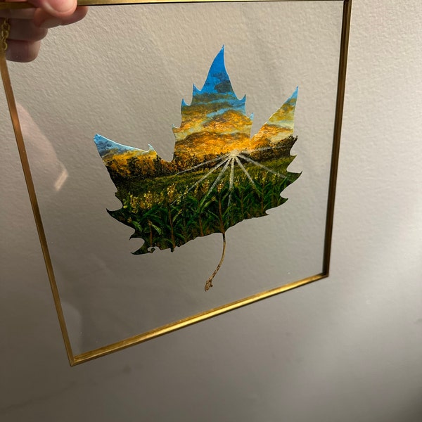 Nature-inspired Leaf Art Print, Botanical Wall Decor, Hand-painted Leaf ...