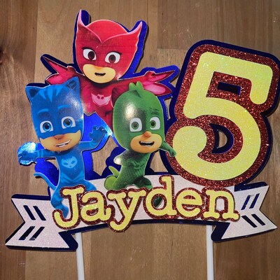 PJ Masks Cake Topper - Etsy