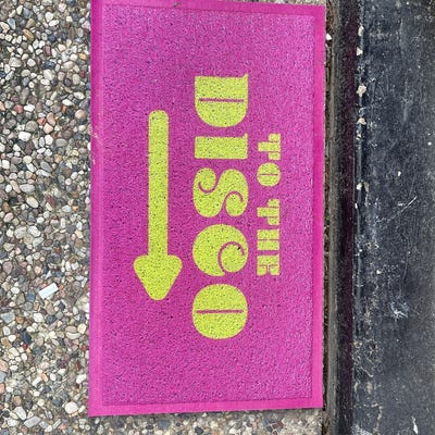 Banksy-style Girl With Balloon Doormat Girl With Red Balloon Doormat ...