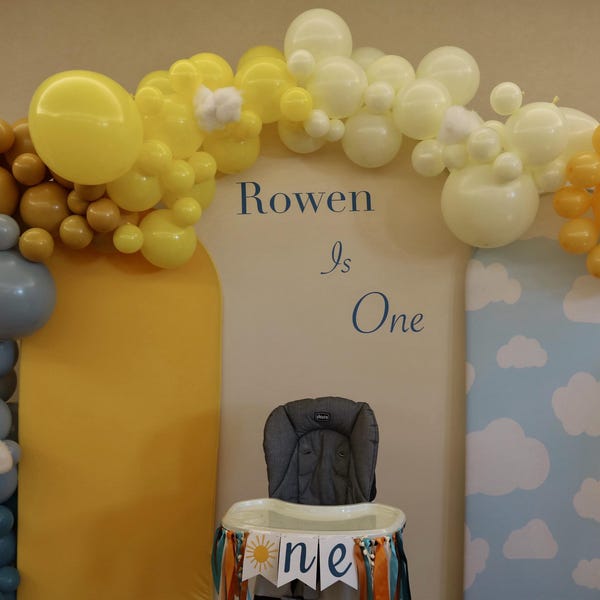Number 1 Decal, First Birthday, Happy Birthday Decal, Sign for Balloon ...