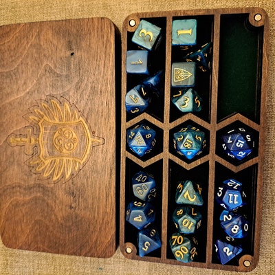 D&D Player Companion Box Dnd Spell Book Dungeon Case Wood - Etsy