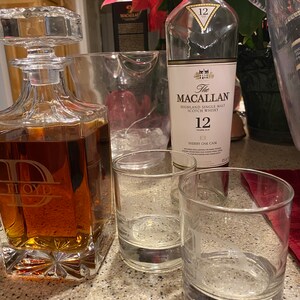 Personalized Barware Collection Set Initial Monogram Bar Theme Design ...