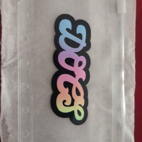 Gold Chrome Custom Name Decal Name Sticker Personalized Name Decal ...