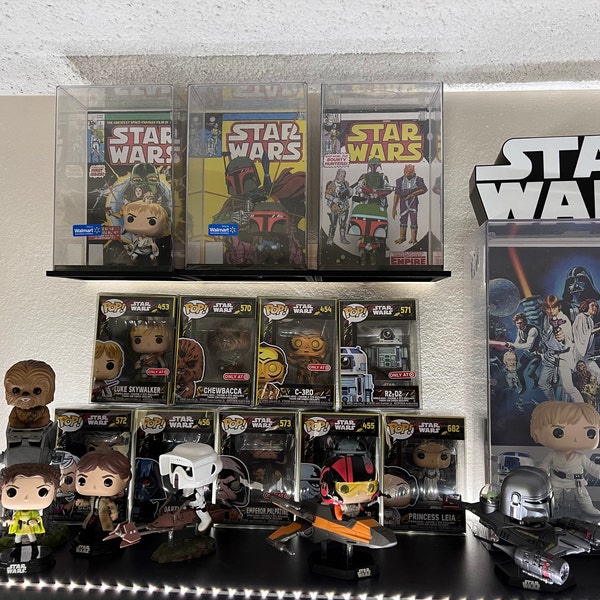 Funko POP Comic Cover Wall Mount and VHS Cover Display Shelf - Perfect ...