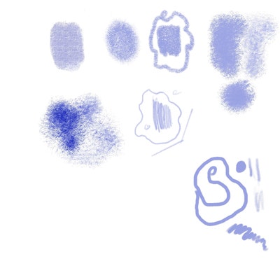 Square Sketch 10 Digital Brushes for Procreate - Etsy