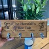 Strip Dip and Take a Sip Hot Tub Sign Towel Holder & Bottle - Etsy UK