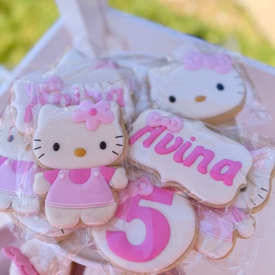 Hello Kitty Decorated Cookies - Etsy