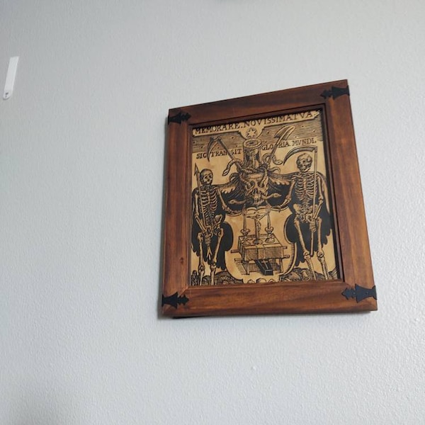 Memento Mori, Skeleton Poster, Medieval Art, Occult Poster, Art Print ...