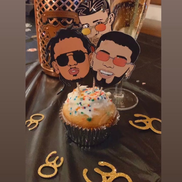 Tupac Cupcake Toppers - 90’s Hip Hop/rap - Etsy