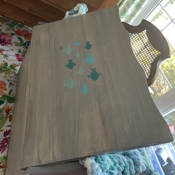 School of Fish Stencil, Nautical Template, Fish Stencil Border ...