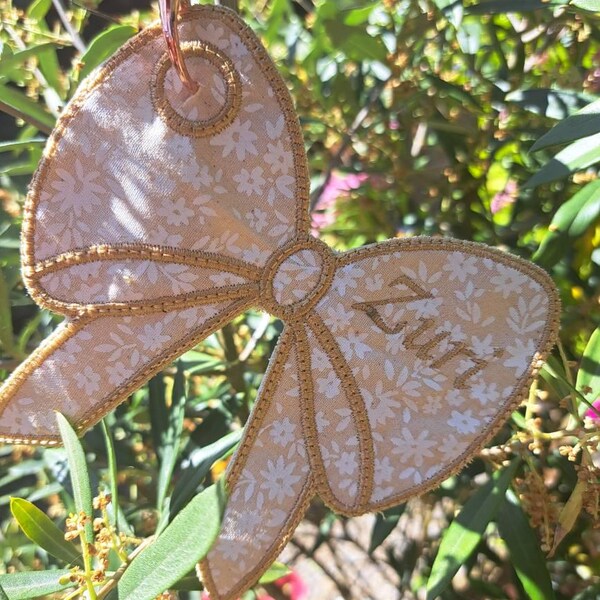 In the Hoop Bag Tag Machine Embroidery File, Luggage Tag Embroidery ...