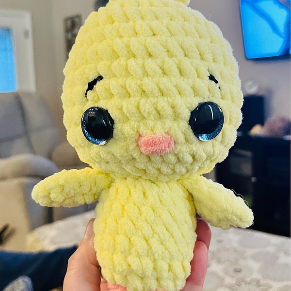 PATTERN: Plush Chirp the Chick Pattern - Amigurumi Chunky Chick Pattern ...