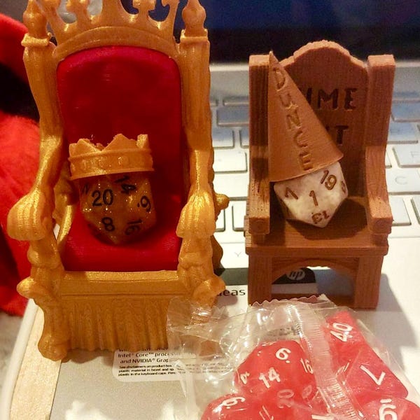 Dice Jail | Time Out Chair | Dunce Hat | Crit Crown | Lucky Throne ...
