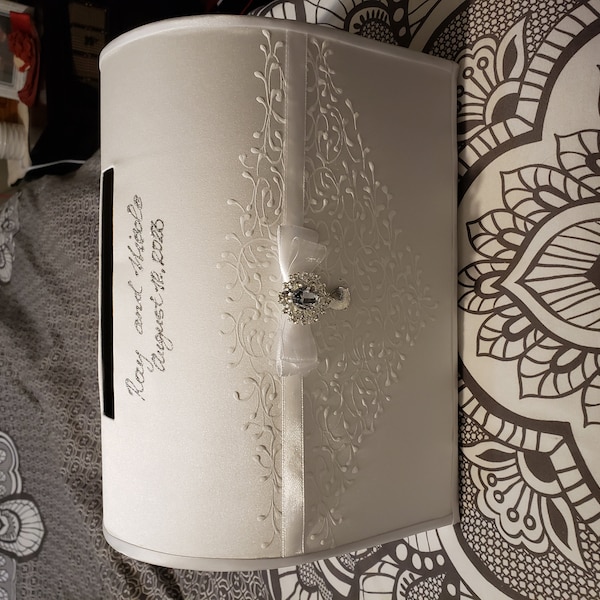 Wedding Card Box White Wedding, Personalized Box, Card Box White ...