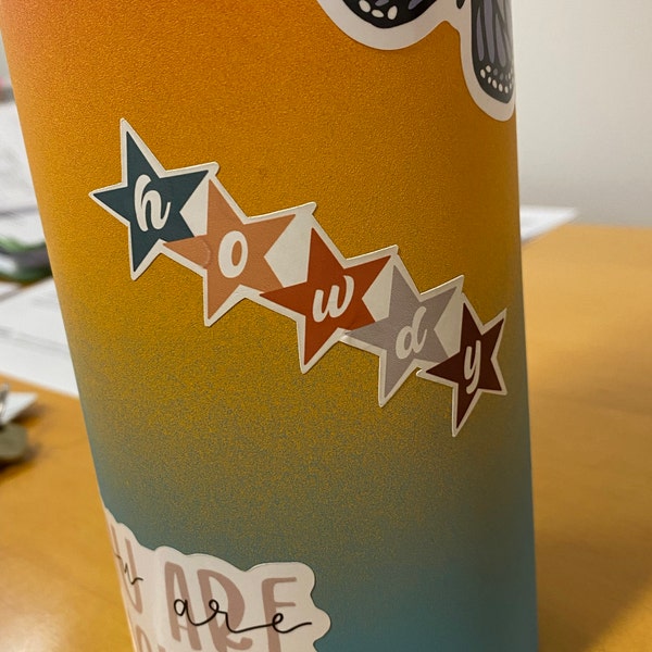 Boho Pastel Western Sticker Pack - Etsy