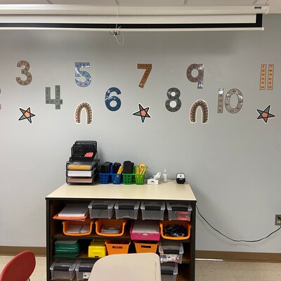 NEUTRAL Skip Counting Large Number Display Neutral Classroom Decor - Etsy