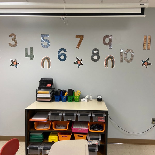 NEUTRAL Skip Counting Large Number Display | Neutral Classroom Decor - Etsy
