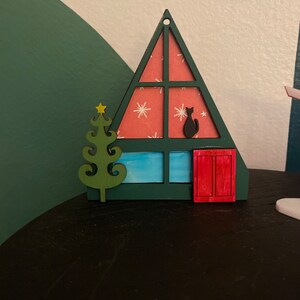 Tiki Christmas Tree Ornament Set Mele Kalikimaka Mini Hawaiian - Etsy