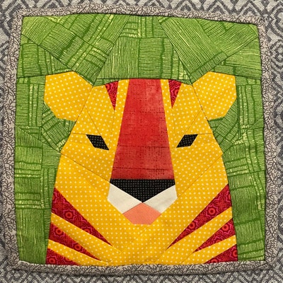 TIGER Block PDF Pattern - Etsy