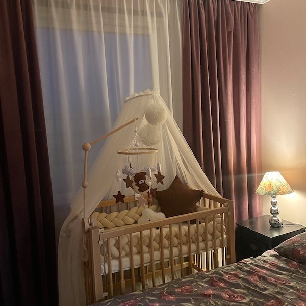 Princess Ballerinas Cot Mobile, Baby Cot Mobile, Musical Felt Mobile ...