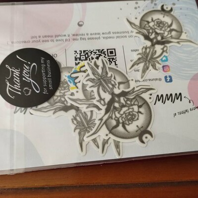 Klаus Hаrgrеeves Temporary Tattoos Realistic Hello, Goodbye, Umbrella ...