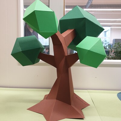 DIY Papercrafts, Lowpoly Bonsai Tree, Paper Tree, Paper Bonsai , Paper ...
