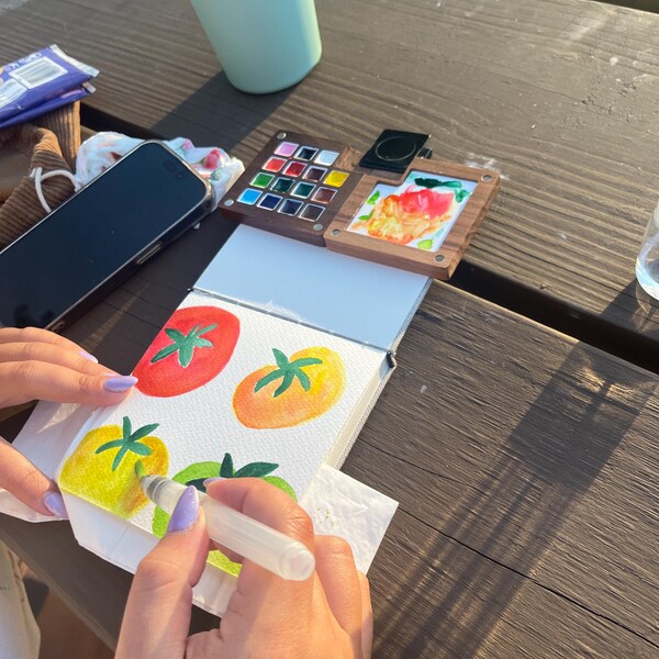 Pocket Artist Watercolor Travel Paint Set , Mini Portable Watercolor ...