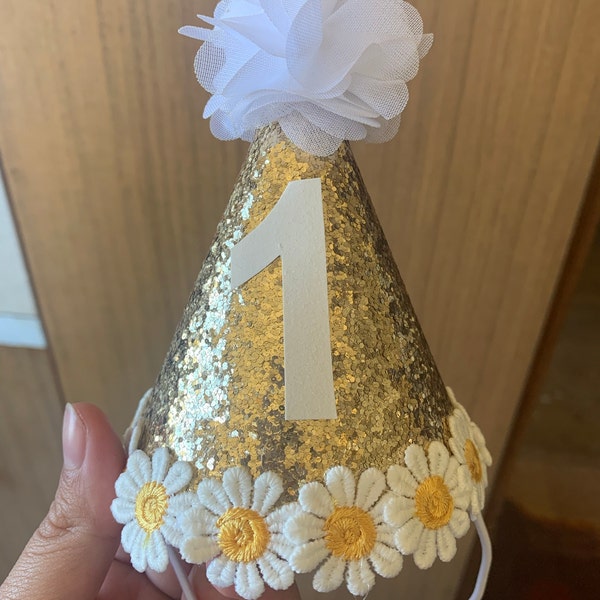 Sweet as a Daisy Party Hat - Daisy - First Birthday - Birthday Party ...