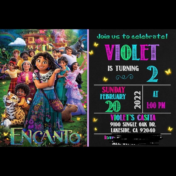 Encanto Invitation Encanto Birthday Invitation Encanto Party Encanto ...