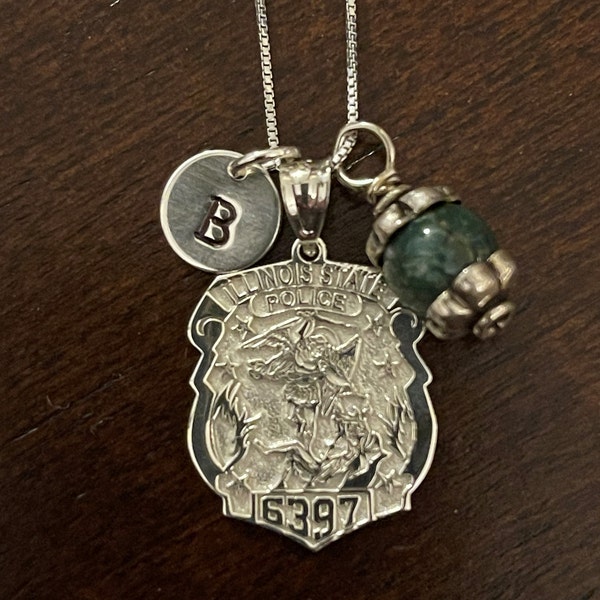 Saint Michael Personalized Police Badge With Department & Badge Number ...