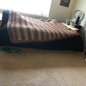 Double Crochet Ripple Stitch, Easy Wavy Crochet Pattern Quick and Easy ...