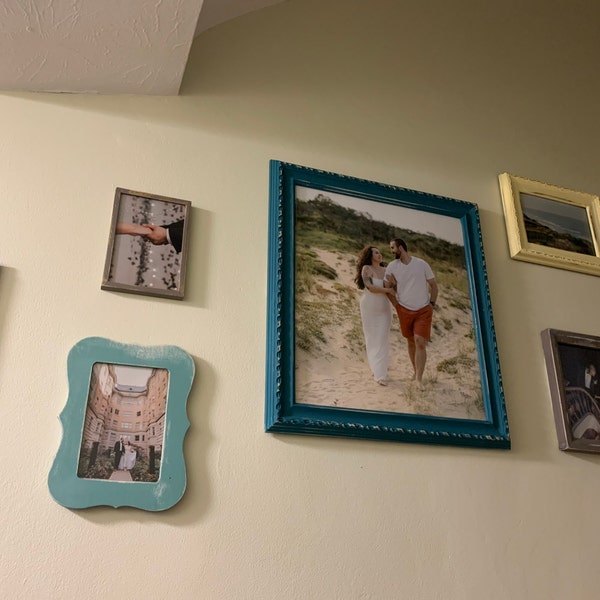 Boho and Eclectic Multiple Unique Wall Frames for Photos, Vibrant ...