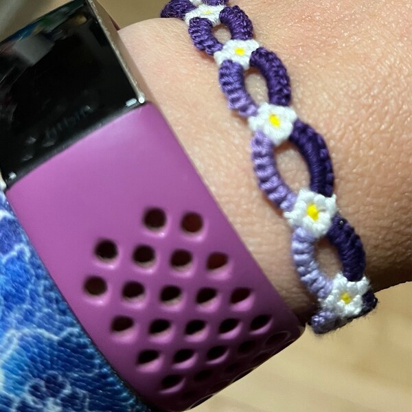 Woven Daisy Chain Friendship Bracelets, Visco,flower, Anklet, Boho ...