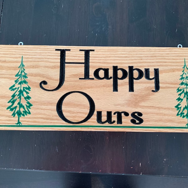 Carved Last Name Name Sign | Address Sign for House | Custom Business ...