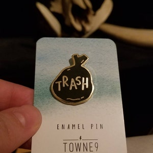 Trash Enamel Pin - Etsy
