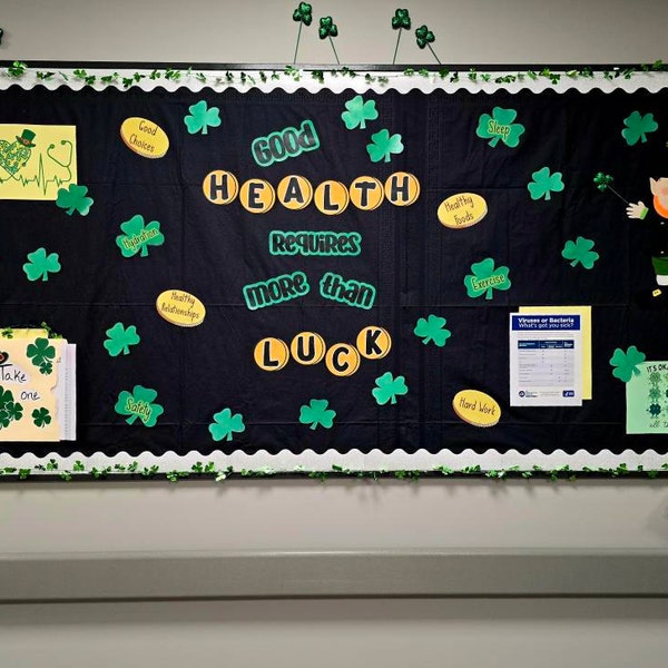 Spring Health Habits Bulletin Board/door Decor Kit for Nurses' Office ...