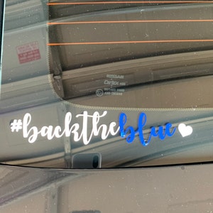 Back the Blue backtheblue Car Decal Police Stripe | Etsy