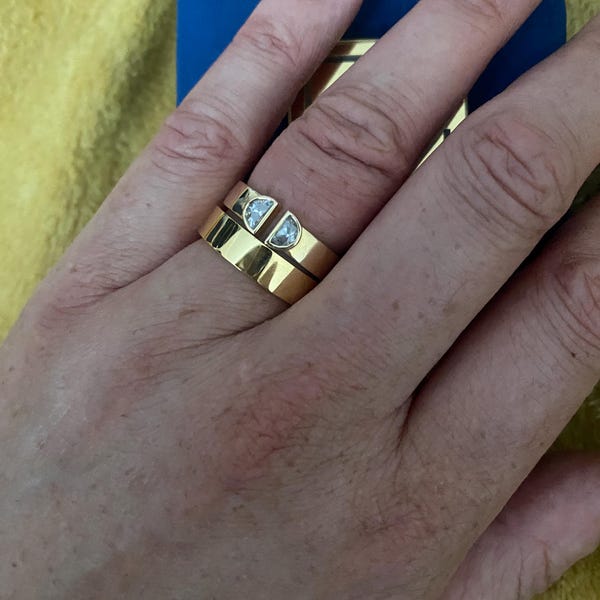 Diamond Eternity Wedding Ring 14k Solid Gold Baguette Ladder Ring ...