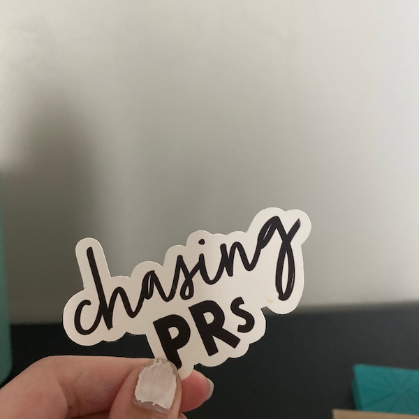 Chasing PR Sticker, Track and Field Sticker, Track Stickers, Runner ...