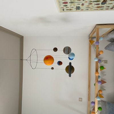 Solar System Model Set, Hanging Planets With Hooks and Strings, Sun ...