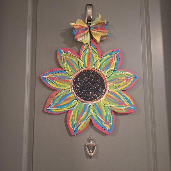 Welcome Door Hanger, Colorful Welcome Home Sign, Summer Welcome Sign ...