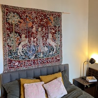 Fleurs Des Champs Jacquard Woven Belgian Tapestry Cushion 18x18 Inch ...