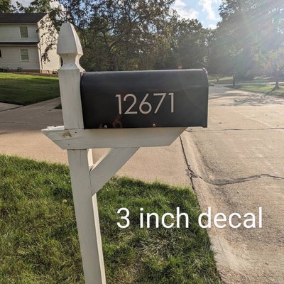 Reflective Mailbox Numbers, Reflective Mailbox Decals, Mailbox Decals ...
