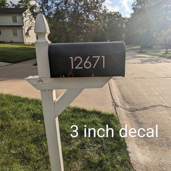 Reflective Mailbox Numbers, Reflective Mailbox Decals, Mailbox Decals ...